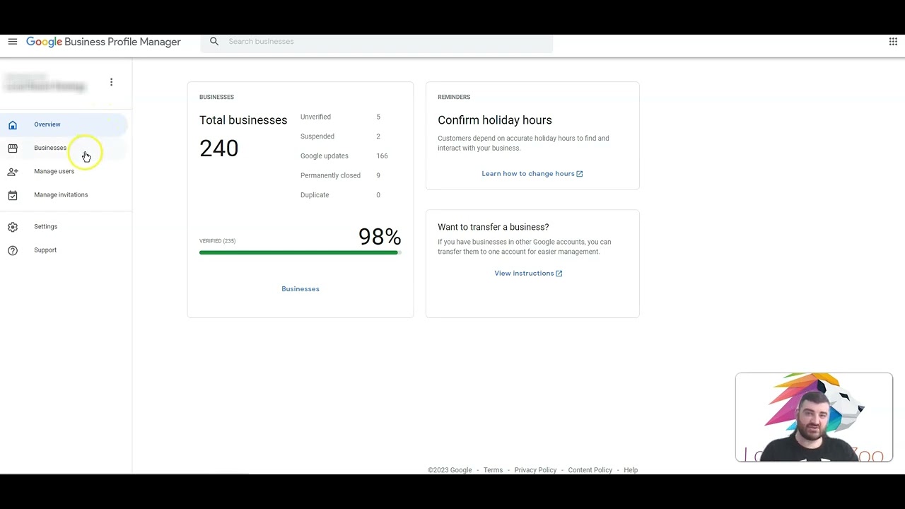 How to find Google Business Profile's Business Group ID - YouTube