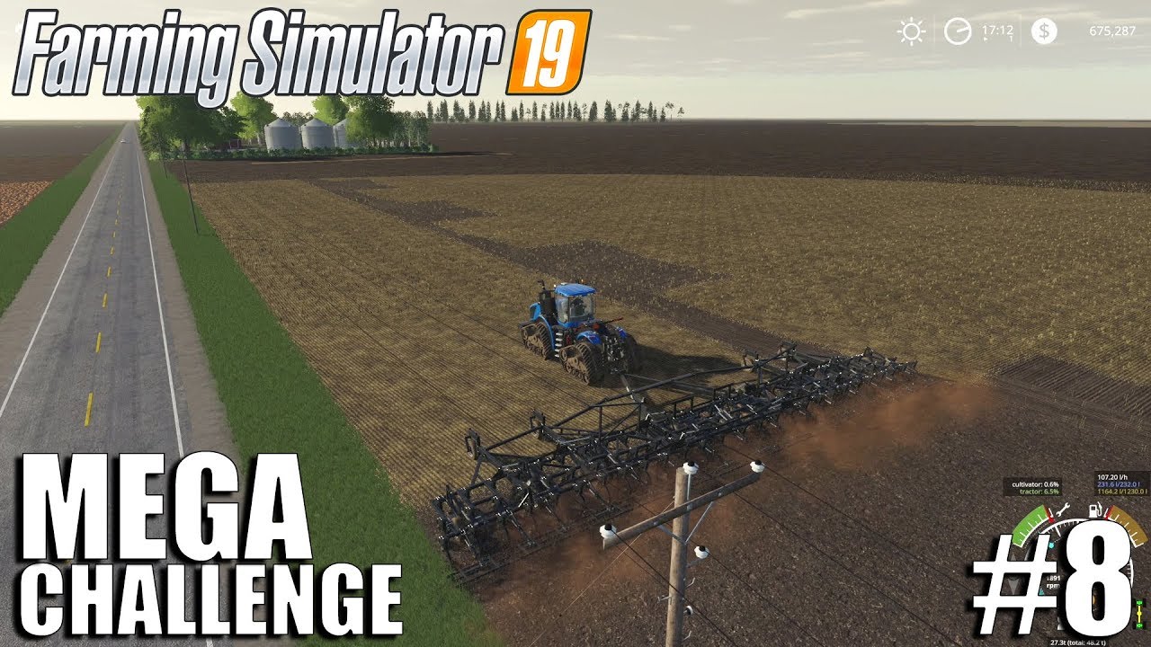 MEGA Equipment Challenge 2.0 | Timelapse #8 | Nebraska Map | FS19 ...