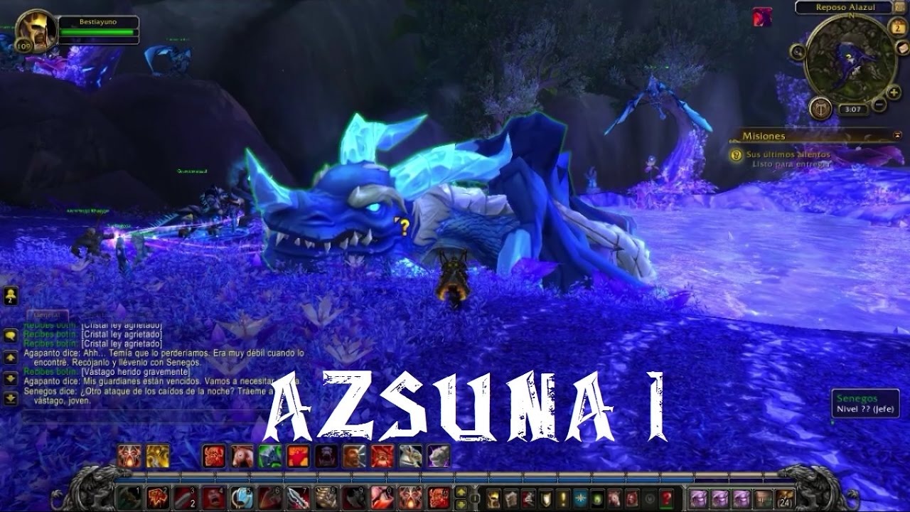 World of Warcraft Legion en español (13) - Azsuna 1 - YouTube