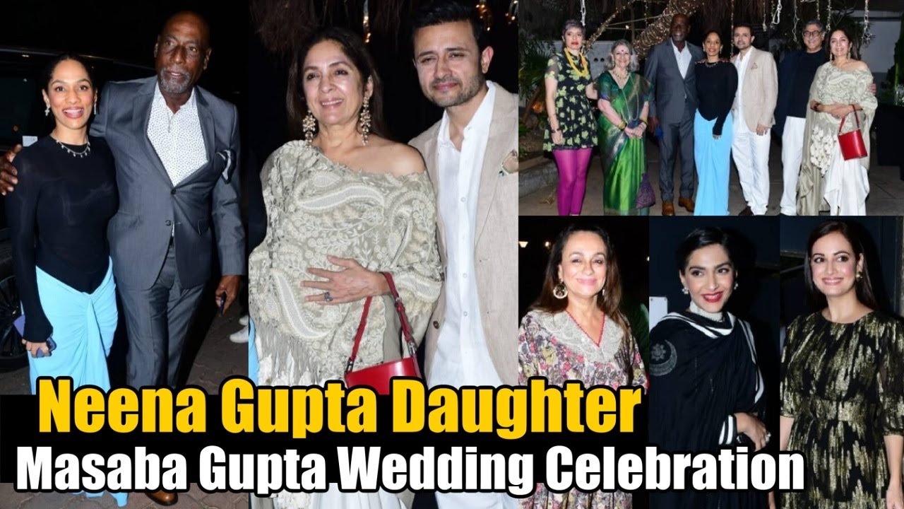 Neena Gupta Daughter Masaba Gupta Wedding Reception Party | Viv ...