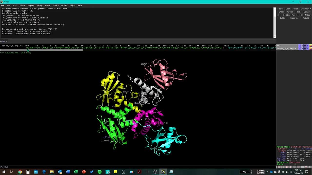 Pymol Tutorial #1 Structure visualization and alignment - YouTube