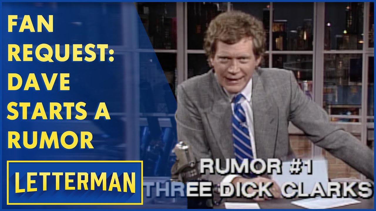 Fan Request: Dave Tries To Start A Rumor | Letterman - YouTube