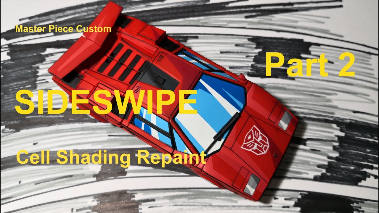 Sideswipe Cel Shading Transformers Part 2 - YouTube