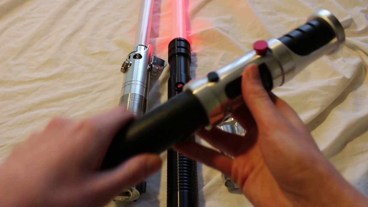 Three types of lightsaber hilts: Factory hilts, Modular hilts, True ...