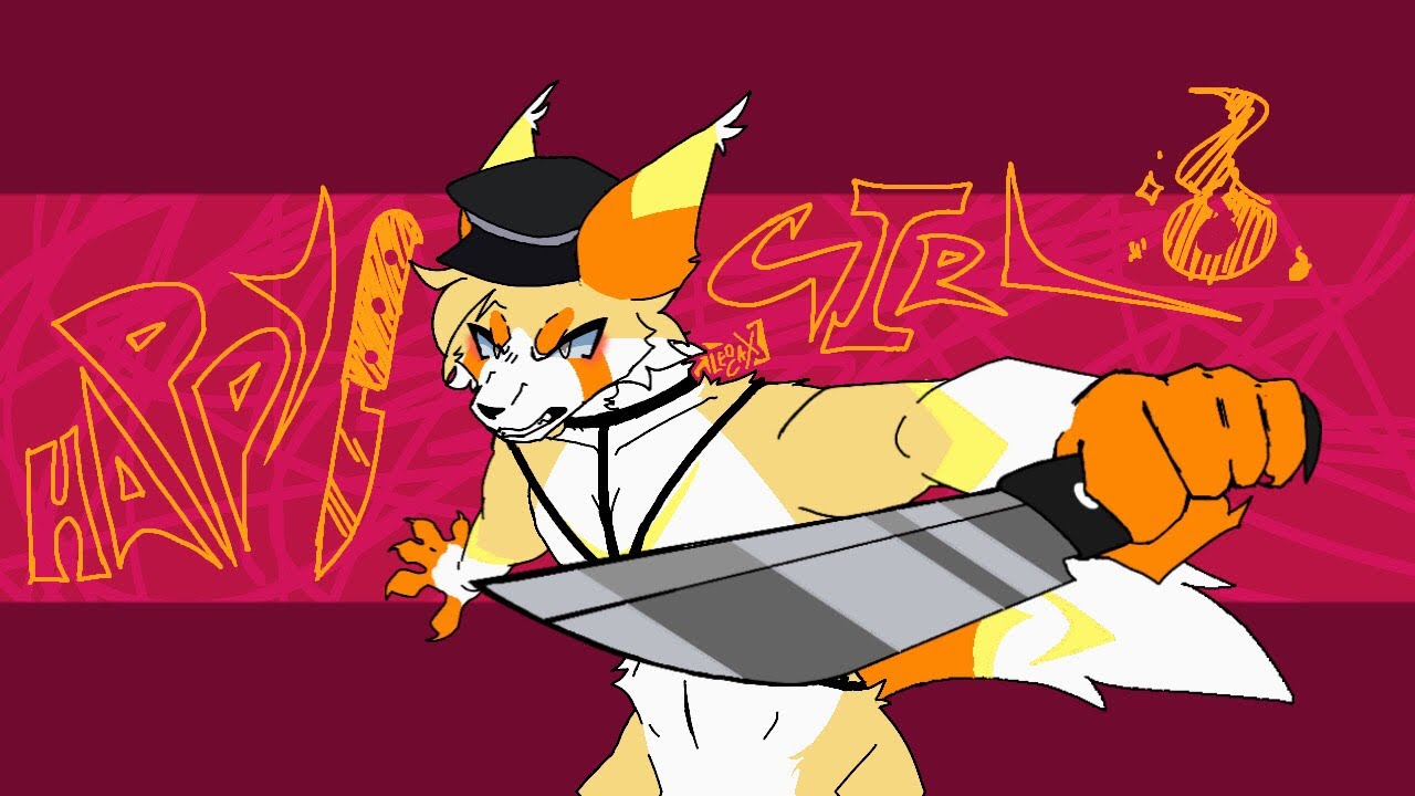 HAPPY GIRL animation meme【 flipaclip 】bday gift for @¡!Wisp o fennek ...