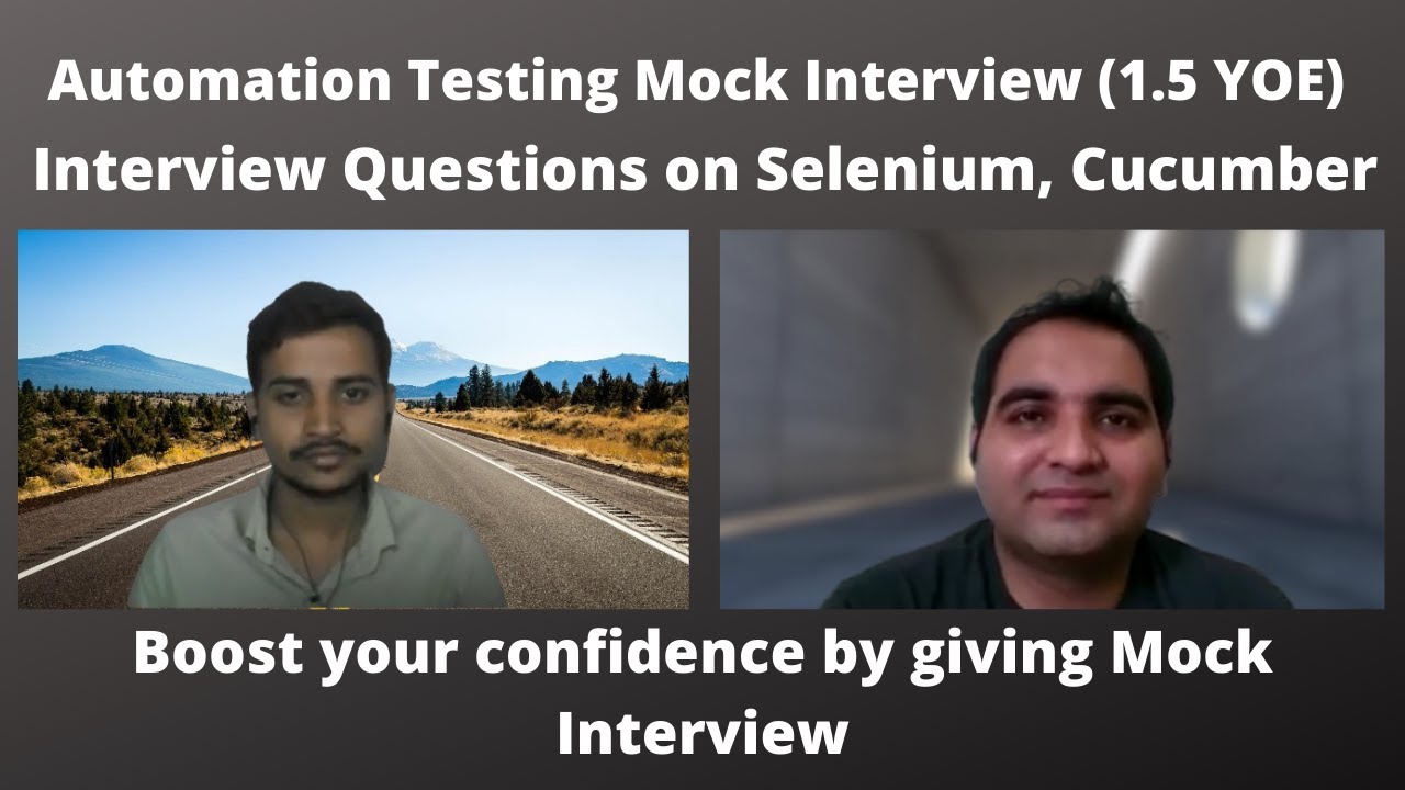 Automation Testing Interview For Experienced| Testing Mock Interview ...