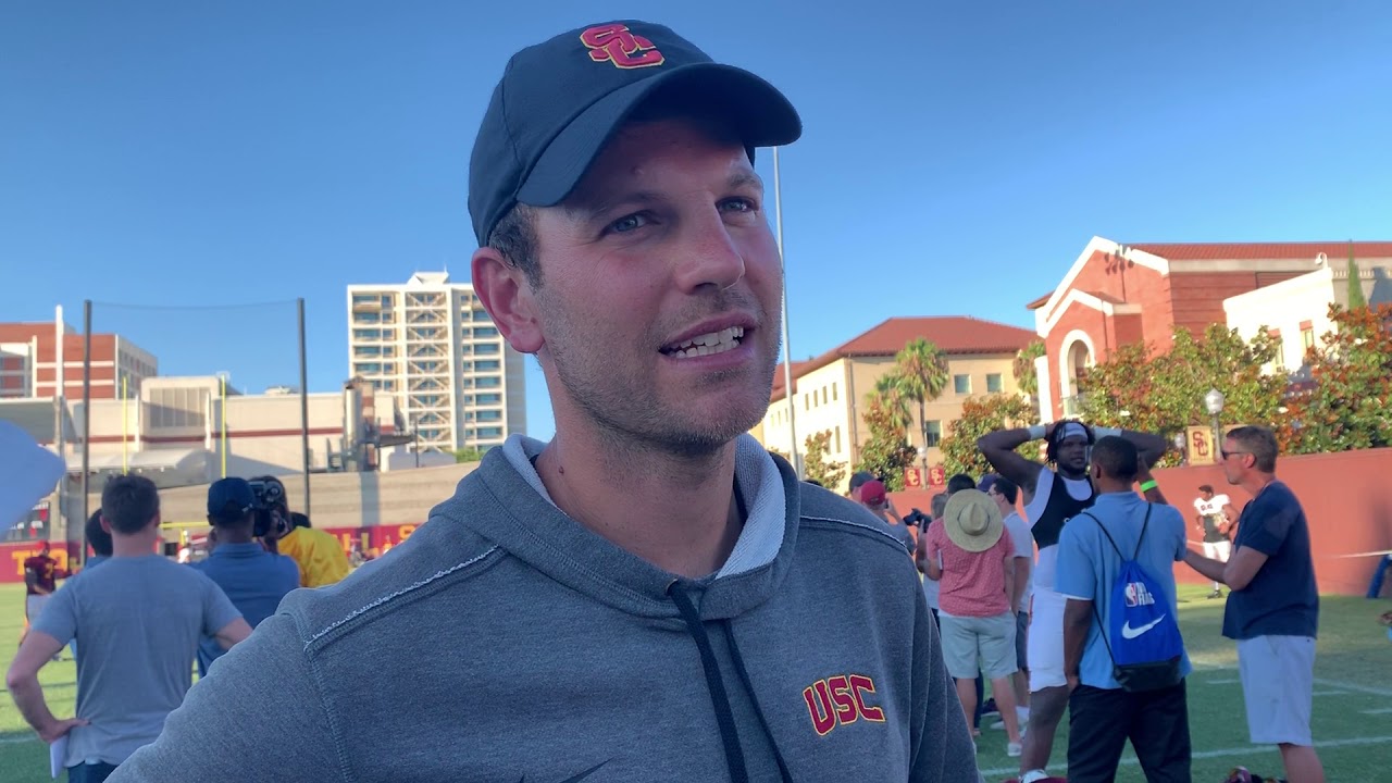 USC Football - 2019 Fall Camp #9: Graham Harrell - YouTube