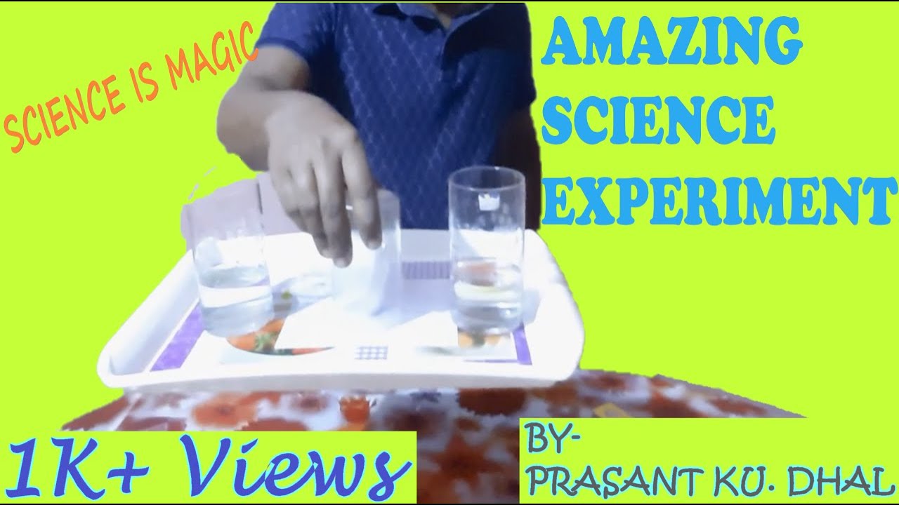 AMAZING SCIENCE EXPERIMENT WITH GLASS AND PLATE #scienceexperiment ...