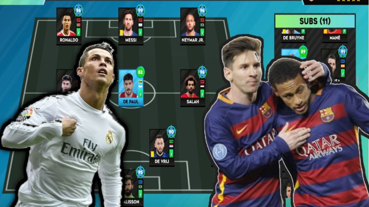 When Messi Neymar And Ronaldo Playing in Same Team | DLS 2023 Gameplay ...