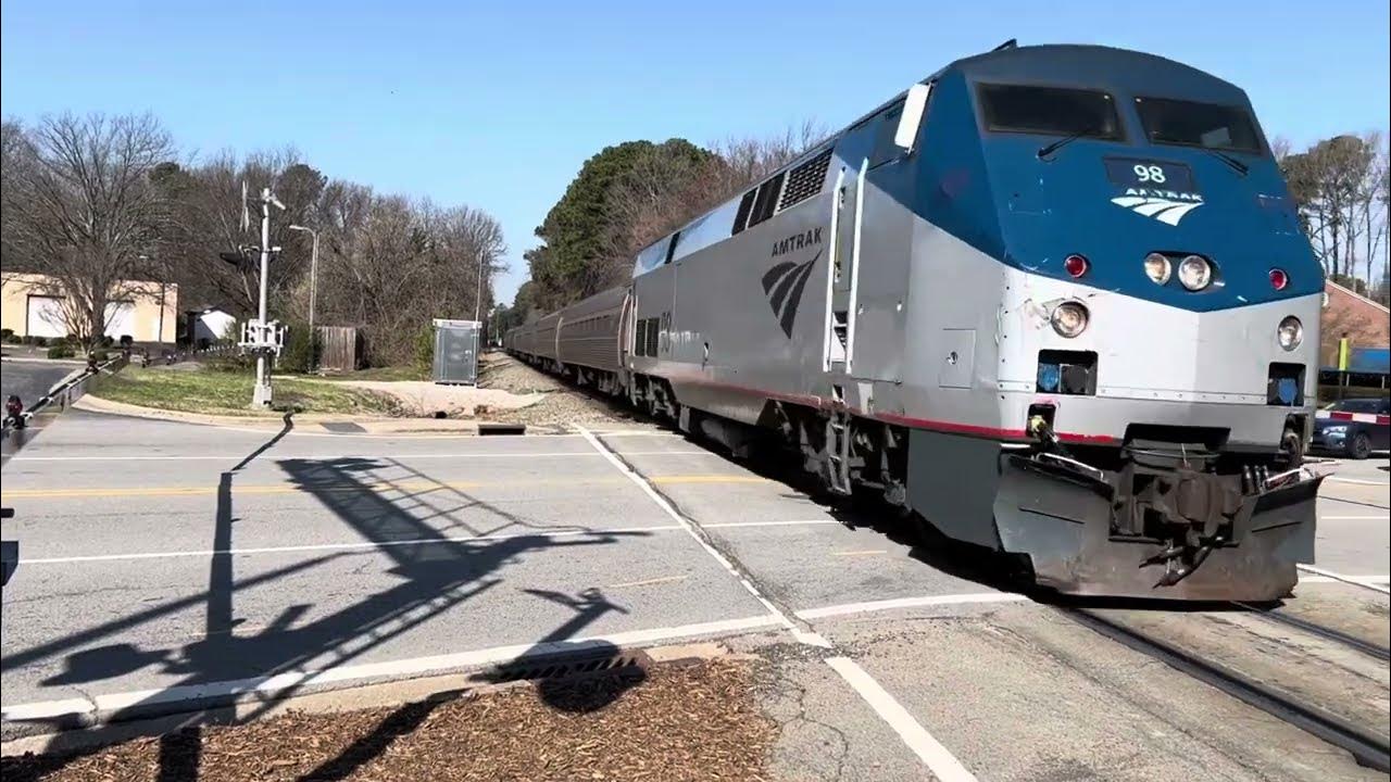 Amtrak Carolinian 80 at Cary - YouTube