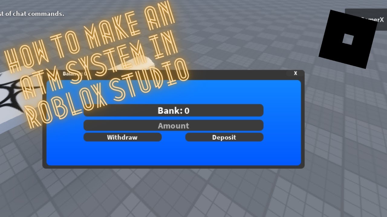How to make an ATM system in Roblox Studio - YouTube