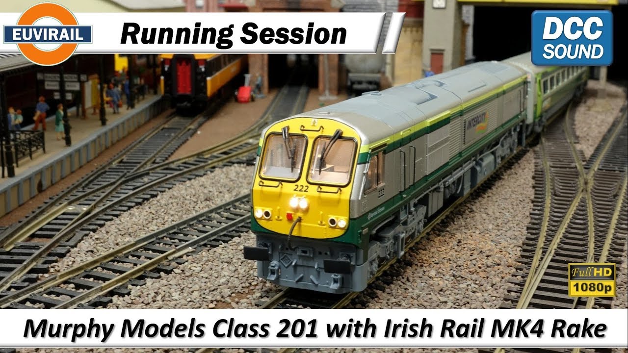 Murphy Models Class 201 No.222 ‘River Dargle’ with Irish Rail MK4 Coach ...