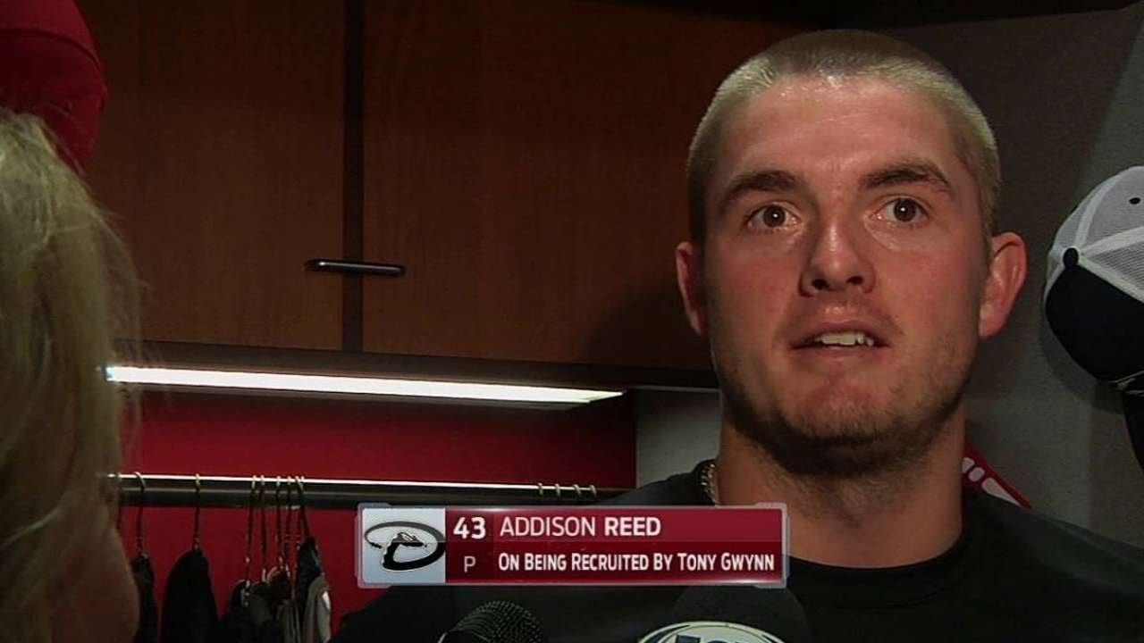 MIL@ARI: Addison Reed on the influence of Tony Gwynn - YouTube