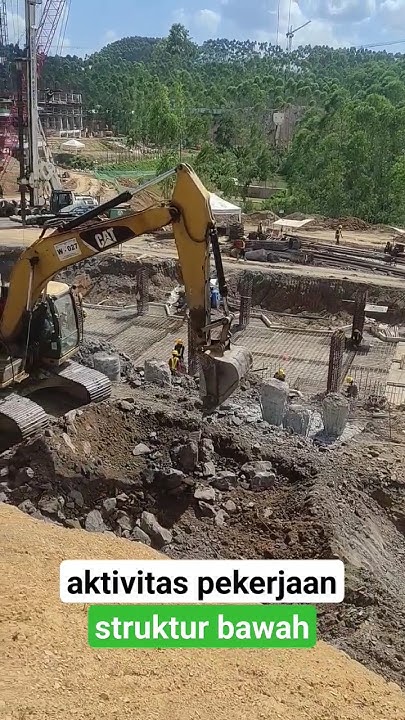 aktivitas pekerjaan struktur bawah #duniakonstruksi #tekniksipil - YouTube