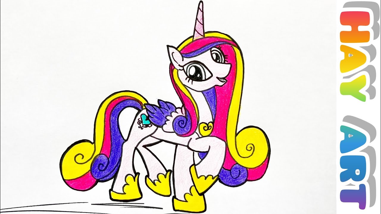 How to draw Princess Cadance from my little Pony 🦄🪐🦄 - YouTube
