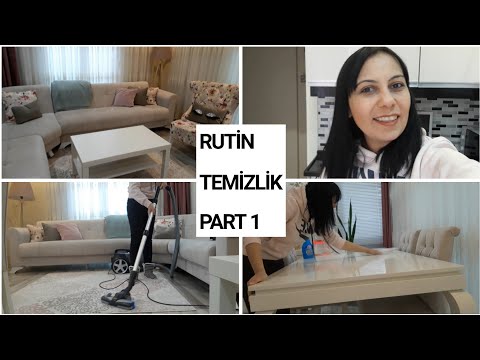 GÜNLÜK TEMİZLİK✔RUTİN EV İŞLERİ ‼SİL,SÜPÜR,TOZ AL 🏩GÜNLÜK VLOG