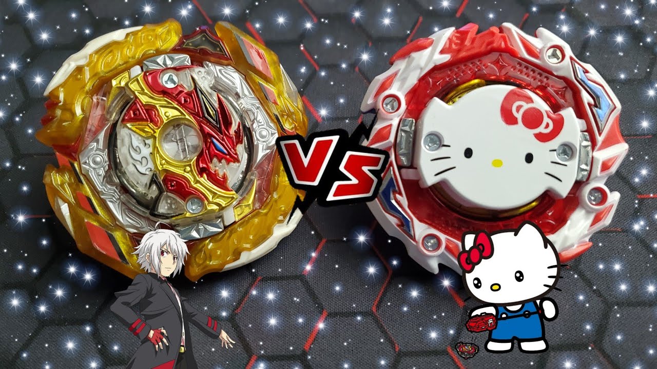 Burst Spriggan vs Astral Hello Kitty -Shu vs Hello Kitty- Beyblade ...