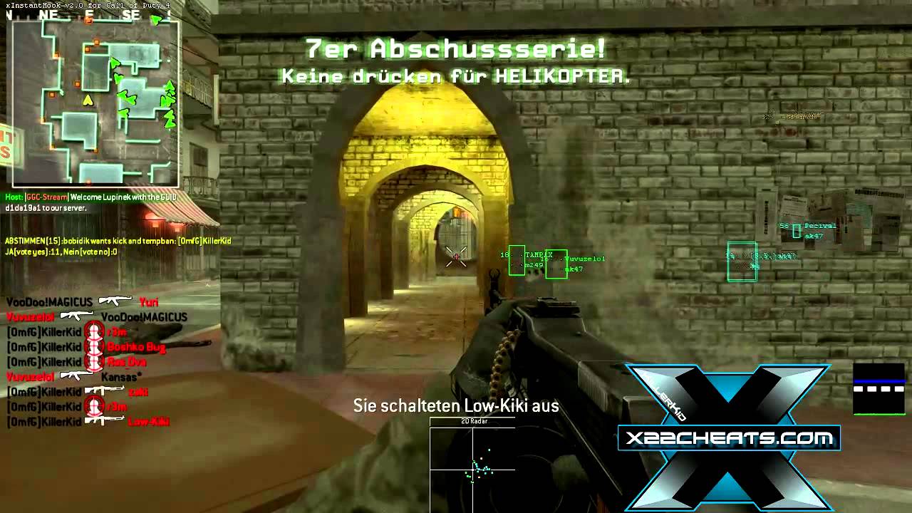 [x22] CoD4 | HappyHacking | xInstantHook v2.0 | x22Cheats.CoM - YouTube