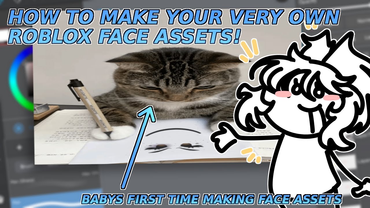 HOW TO MAKE ROBLOX FACE ASSETS FOR BABIES - YouTube