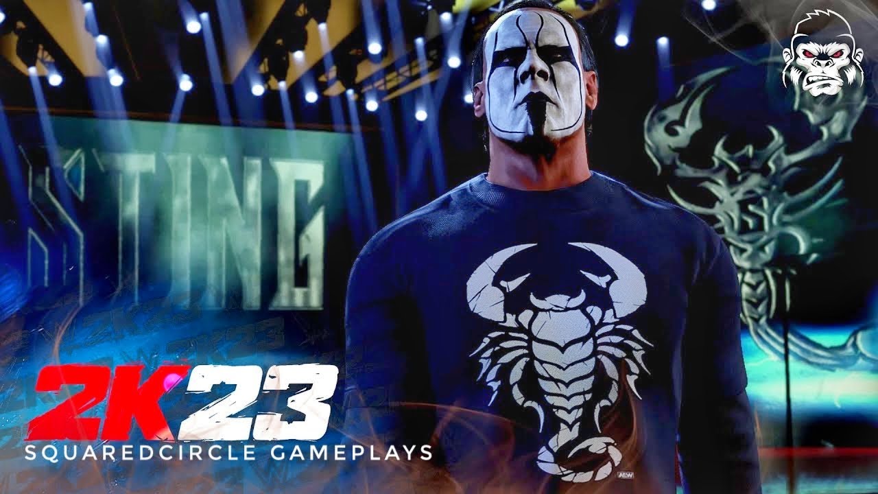 WWE 2K23 Sting AEW w/ Entrance Theme & GFX Pack | New WWE 2K23 Mods ...