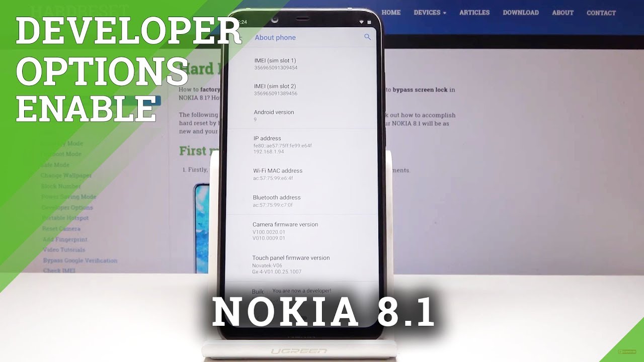 Developer Options in NOKIA 8.1 – Enable NOKIA Developer Settings - YouTube