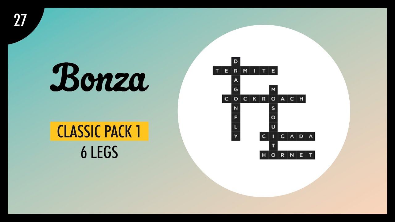 Bonza Word Puzzle | Classic | Pack 1 | 6 Legs - YouTube