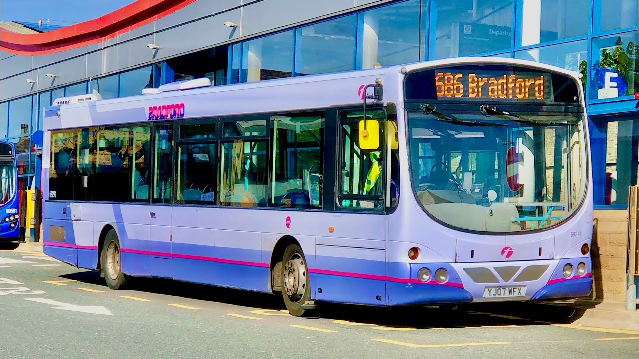 ROARING BEAST!! First Bradford 69271 YJ07 WFX - Volvo B7RLE Wright ...