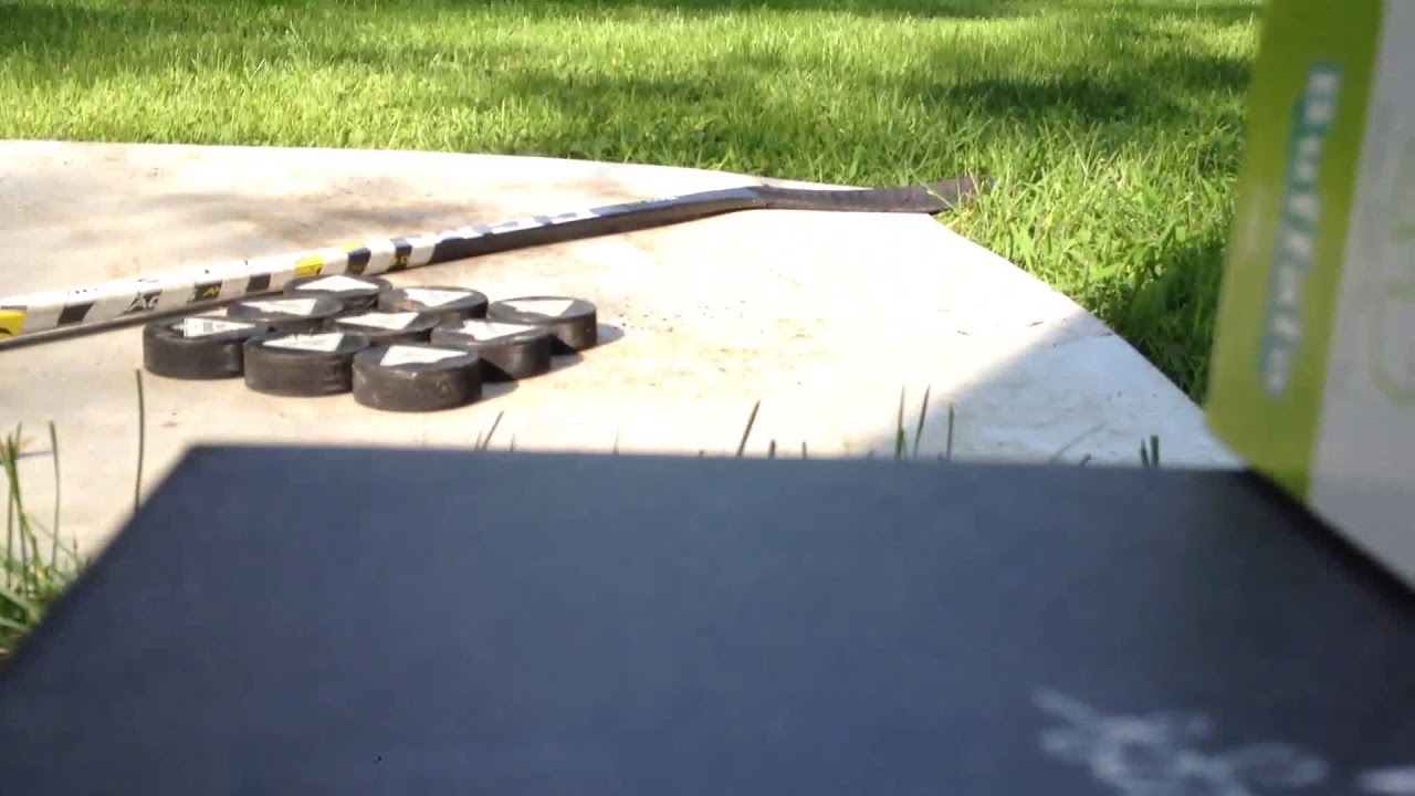 Shooting pucks - YouTube