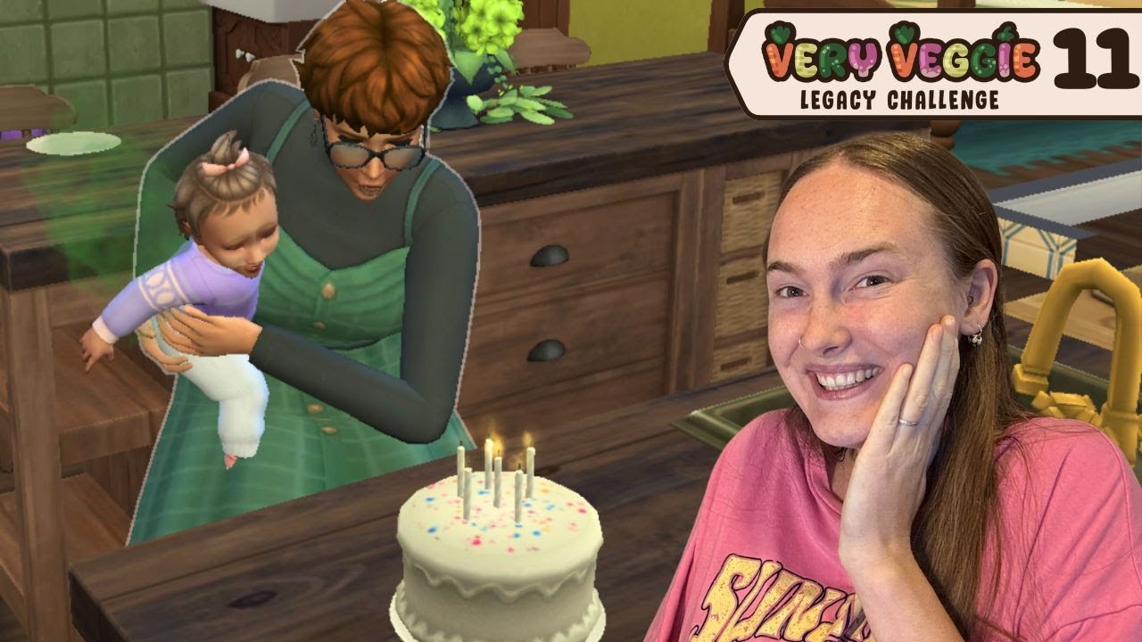 Aubrey is growing up! Very Veggie Legacy Challenge #11 | The Sims 4 ...
