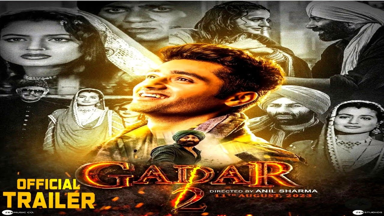 GADAR 2 - Official Trailer | Sunny Deol, Ameesha Patel, Utkarsh Sharma ...