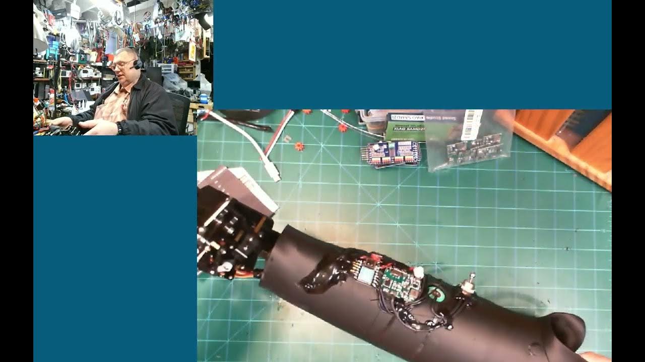 Final video: Brian's Prosthetic Arm with all 5 fingers operating, using Seeeduino or Arduino ...