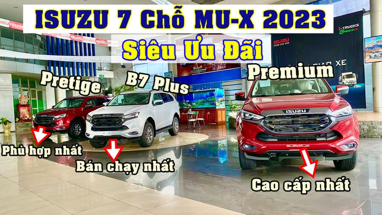 Isuzu 7 chỗ MU-X| Giá xe Isuzu 7 chỗ MU-X phiên bản số tự động| Giá ...