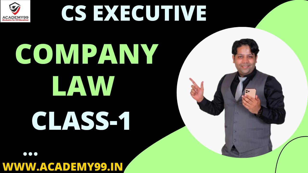 company law class-1 - YouTube