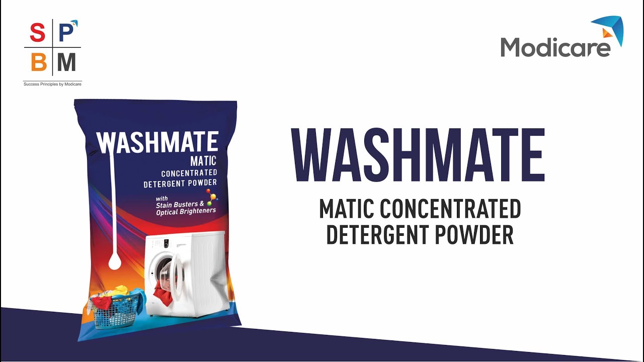 Washmate Matic Concentrated Detergent Powder - YouTube