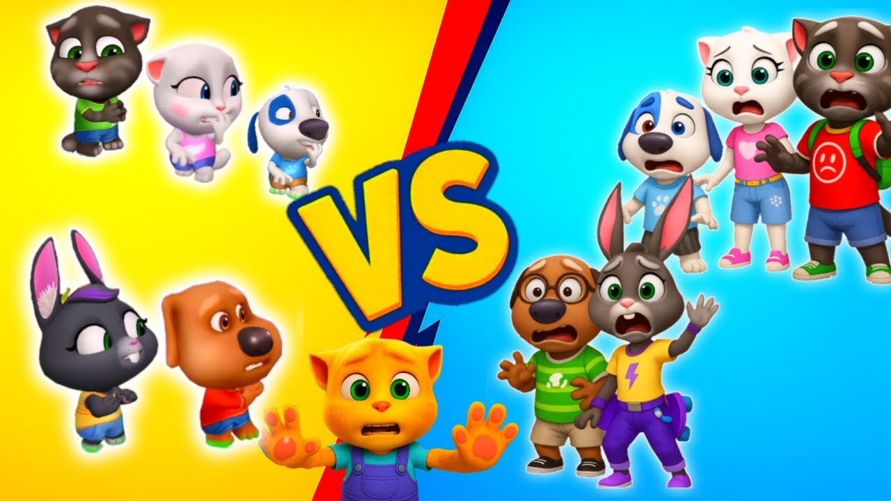 Talking Tom Friends 2 vs Talking Tom Friends 1 | My Talking Tom Friends ...