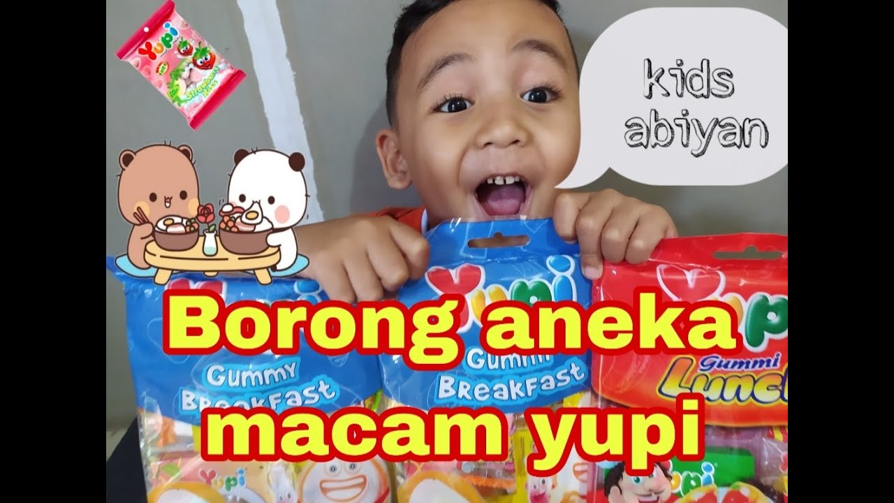 yupi gummy jelly candy || makan aneka bentuk permen - YouTube