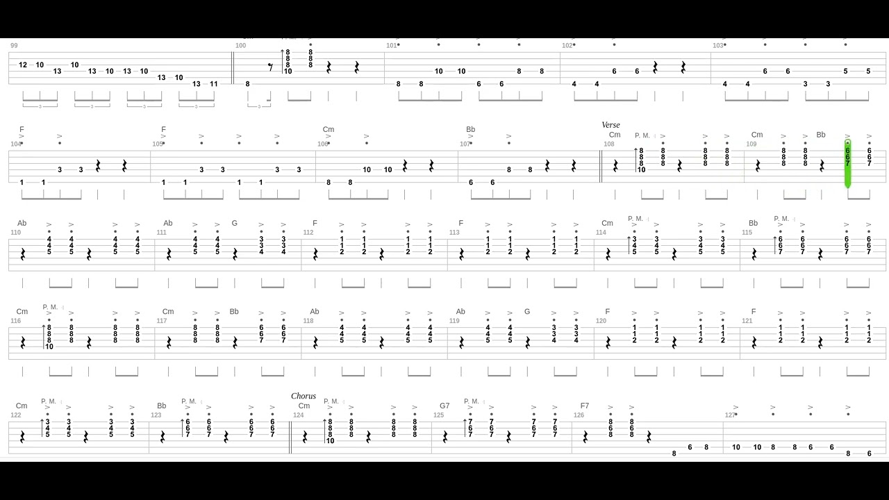 Master Blaster Tab by Stevie Wonder + Guitar only + Guitar tab - YouTube