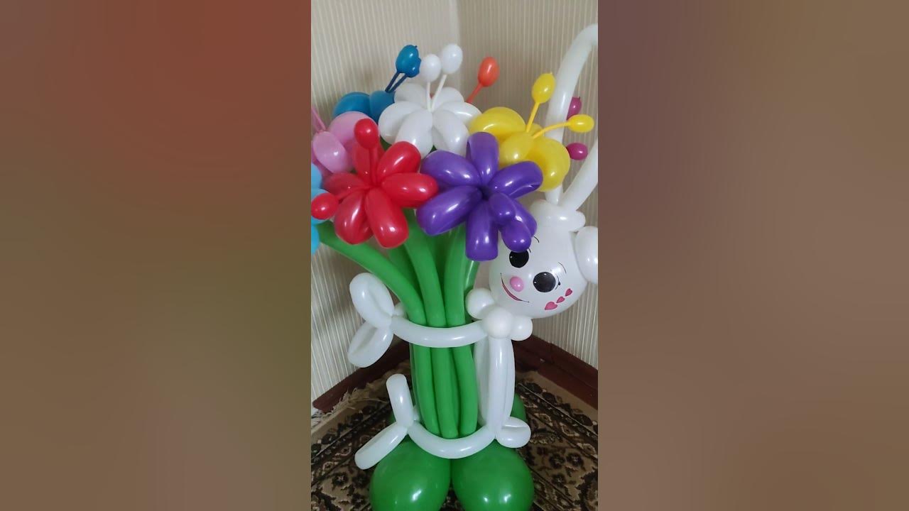 Букет з шдм, з вусиками і зайчиком - YouTube
