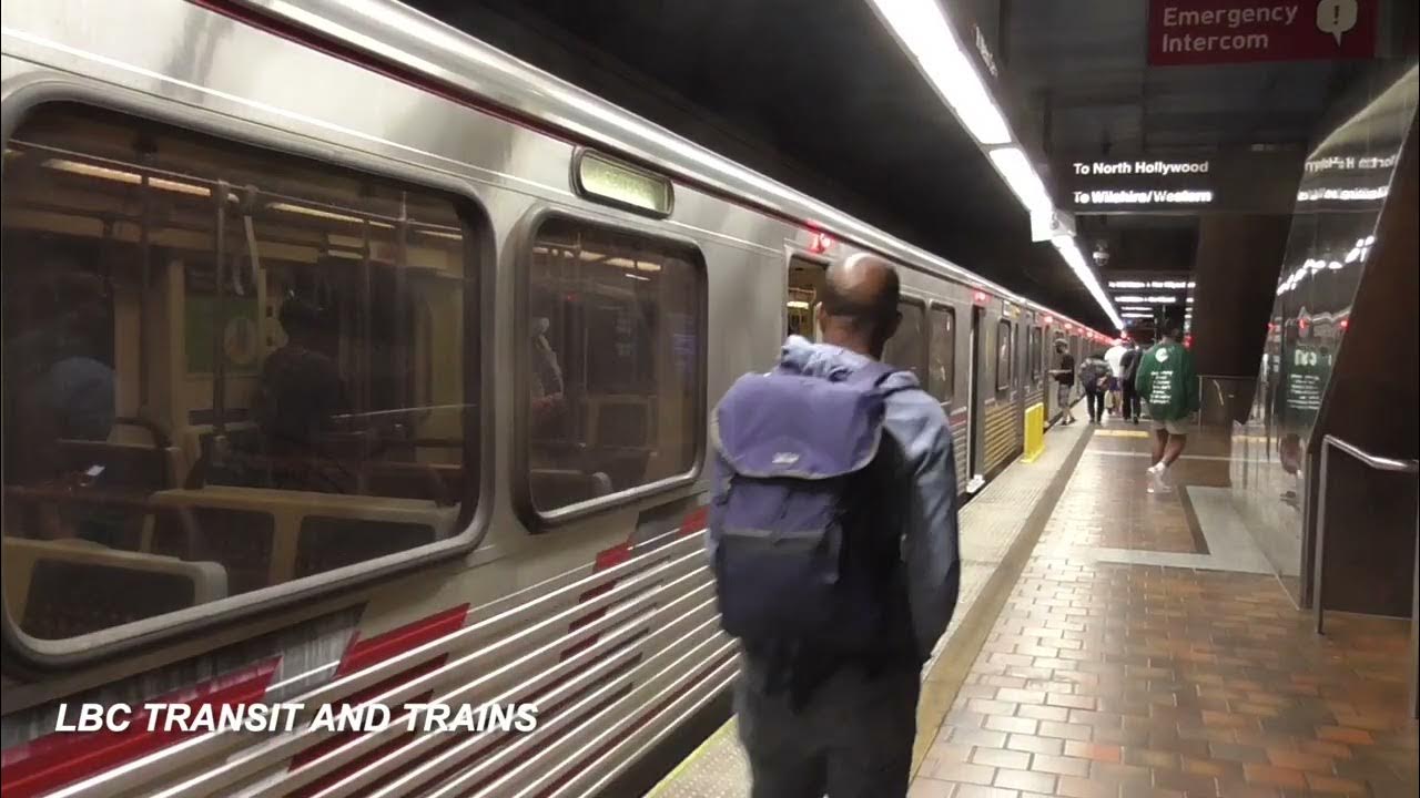 LA Metro Purple Line at 7th St/Metro Center - YouTube
