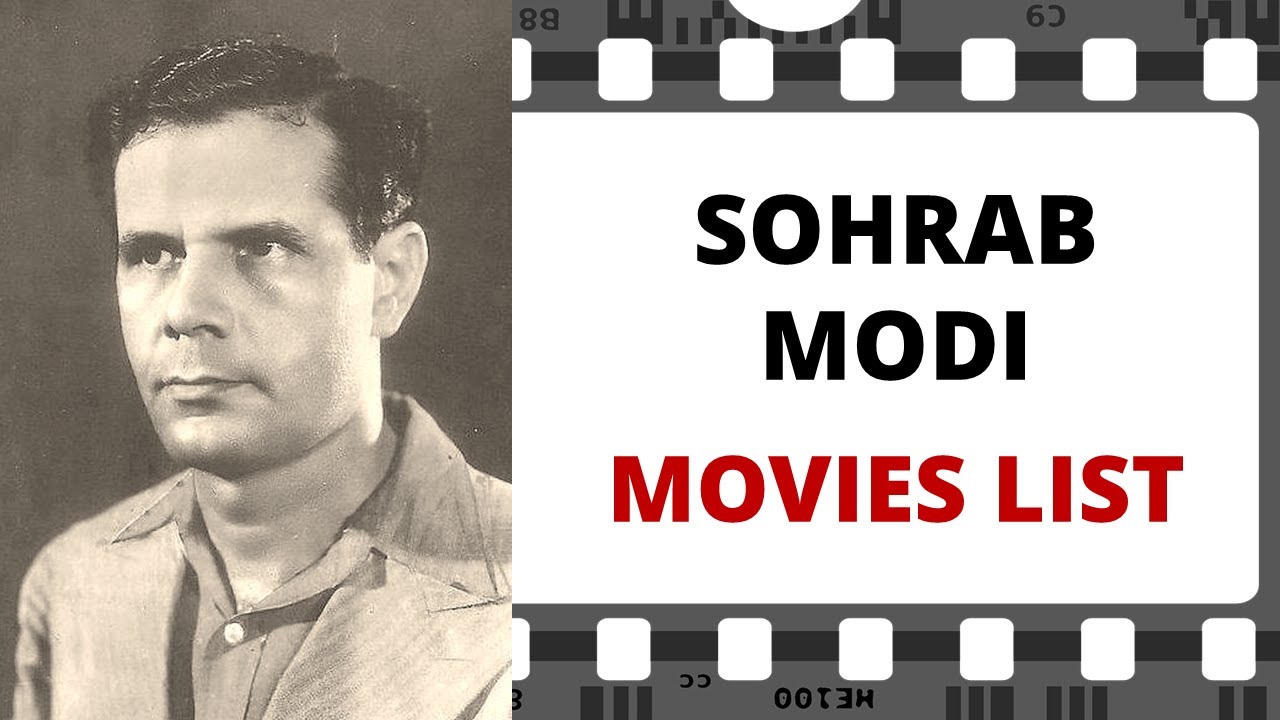 SOHRAB MODI Movies List | सोहराब मोदी मूवीज लिस्ट - YouTube