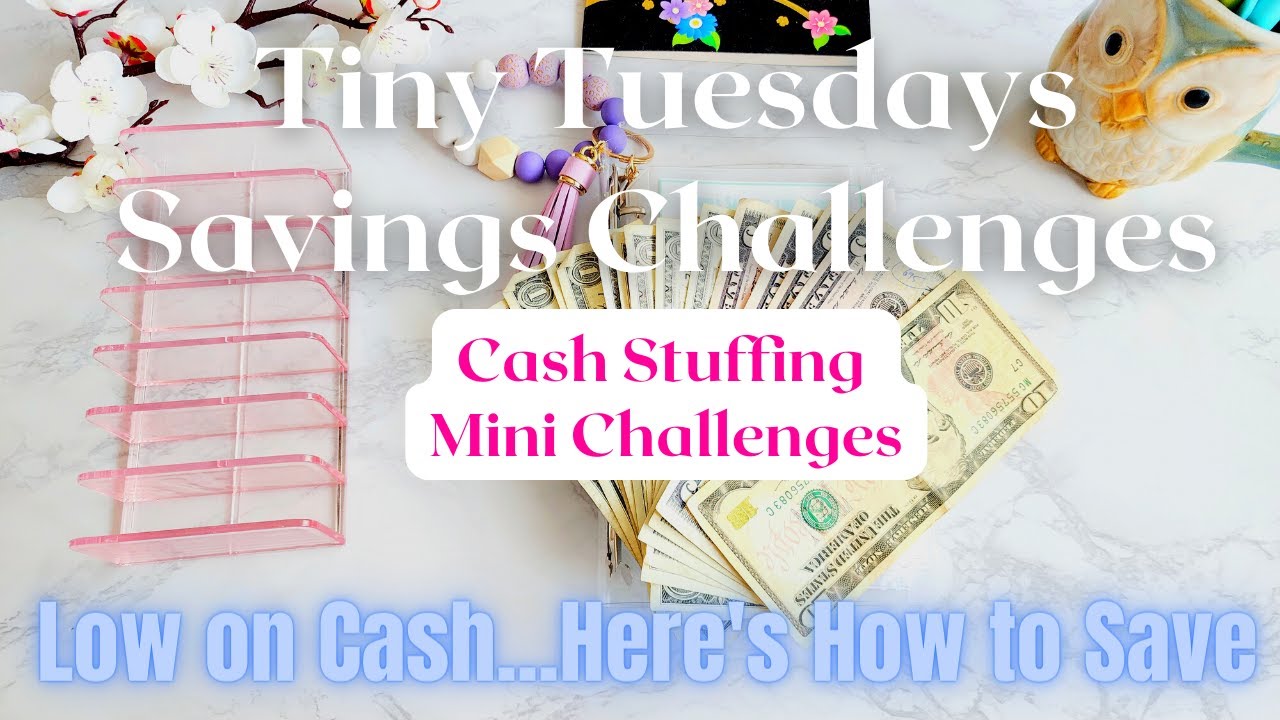 TINY TUESDAY CASH STUFFING SAVINGS CHALLENGES | How to save Money when ...
