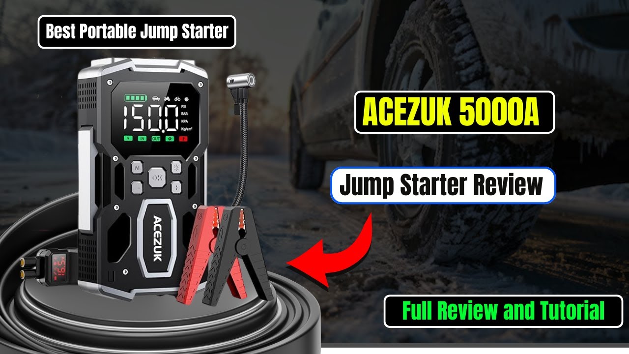 ACEZUK 5000A Jump Starter: Powerful, Portable & Affordable || - YouTube