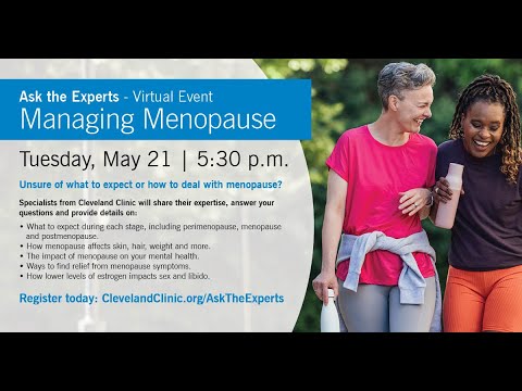 Ask the Experts | Managing Menopause - YouTube