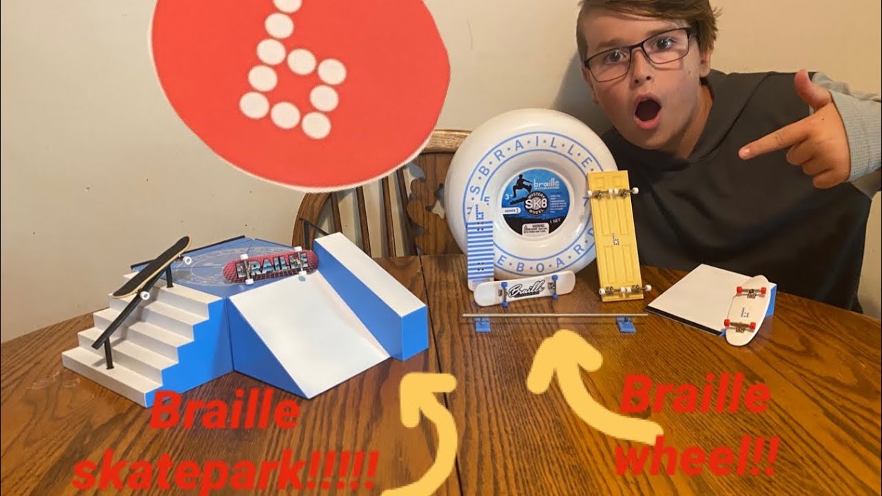 NEW Braille Fingerboard wheel and skatepark!!! MUST WATCH - YouTube