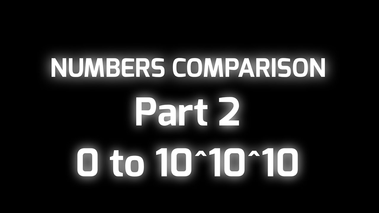 Numbers Comparison Part 2 (0 to 10^10^10) - YouTube