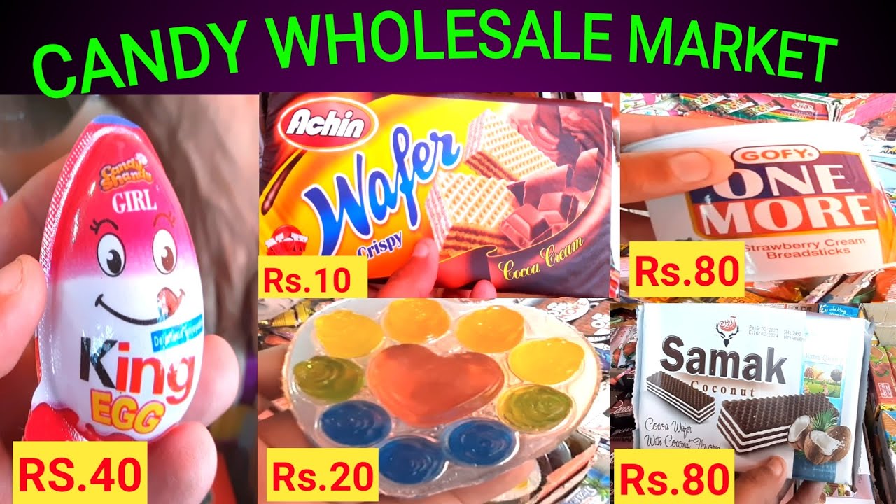 IMPORTED COOKIES CANDY WHOLESALE MARKET IN LAHORE - YouTube