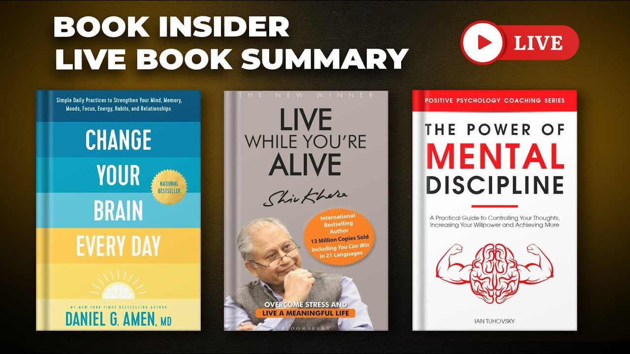 🔴 LIVE: Self Help Book Summary & Life Lessons | Personal Growth ...