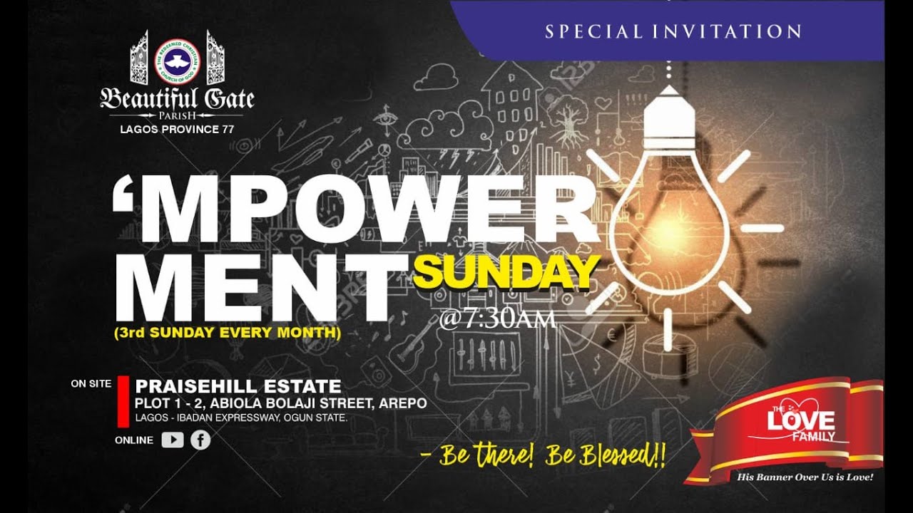 1ST SERVICE || EMPOWERMENT SERVICE || 16TH JUNE || 2024. - YouTube