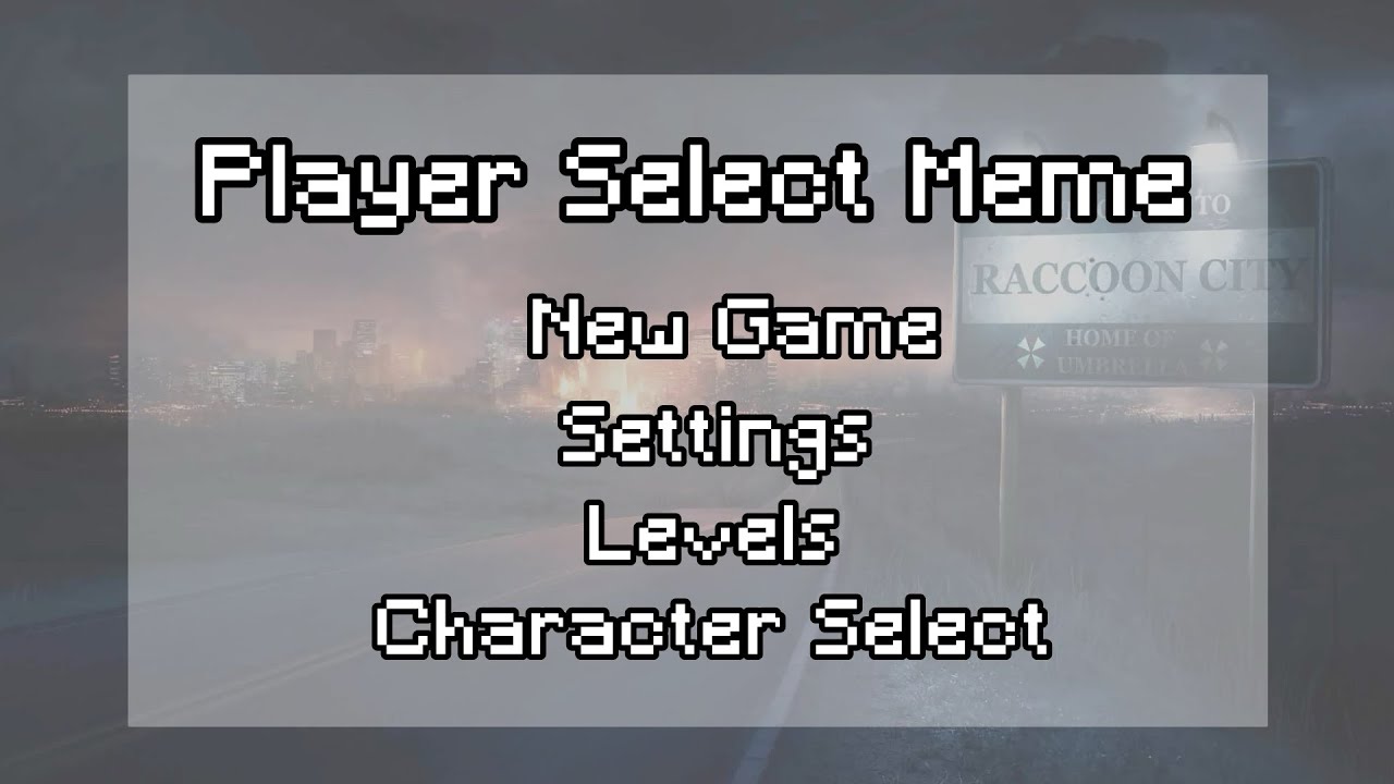 PLAYER SELECT ANIMATION MEME || Birthday gift/Artfight attack - YouTube