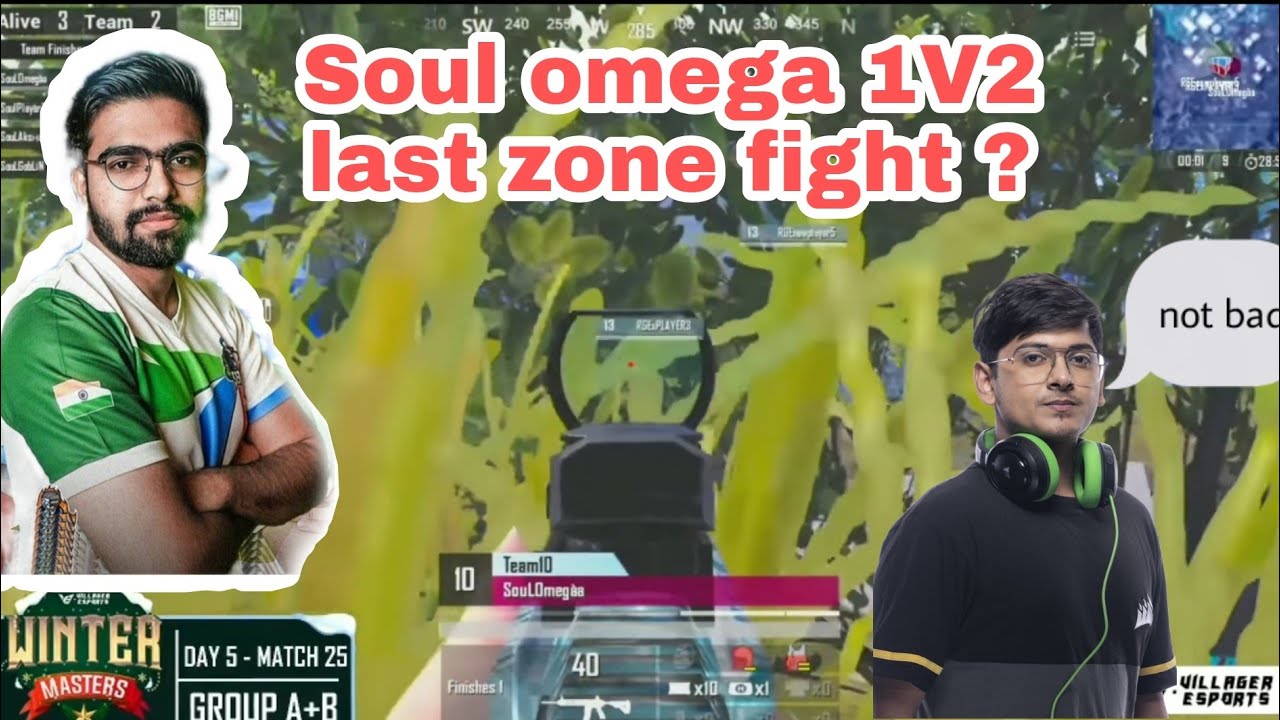 Soul omega last zone fight 1vs2..???| scrims highlights #youtube - YouTube